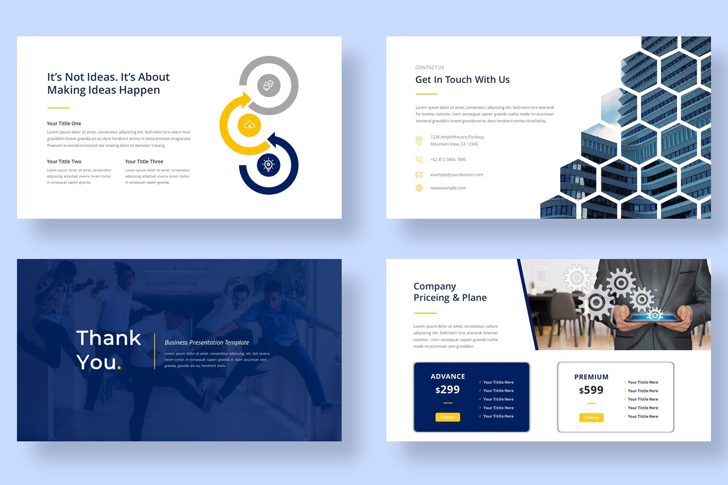 Company Profile - Business Google Slides Template, Presentation Templates