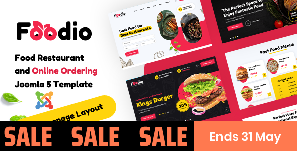 Foodio - Joomla 5 Fast Food & Restaurant Template by codelayers ...