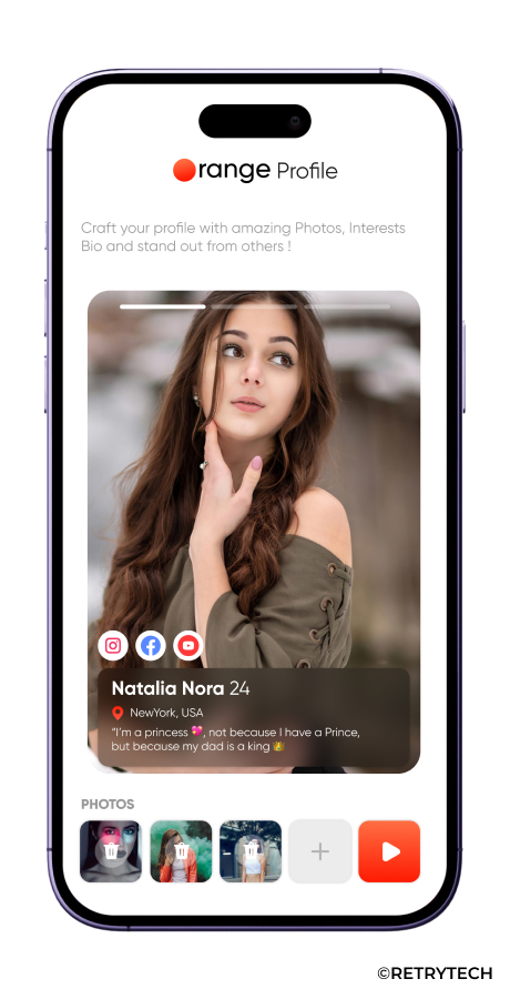 Orange - Dating app with Livestream, Chat, Gifts, Payouts : Flutter ...
