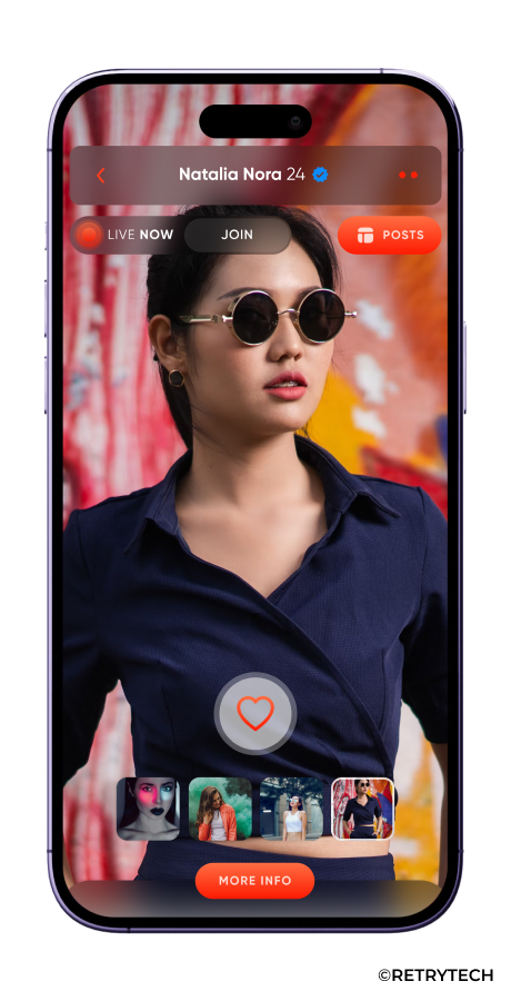 Orange - Dating app with Livestream, Chat, Gifts, Payouts : Flutter ...