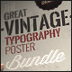 Vintage Typography Poster Bundle, Print Templates | GraphicRiver