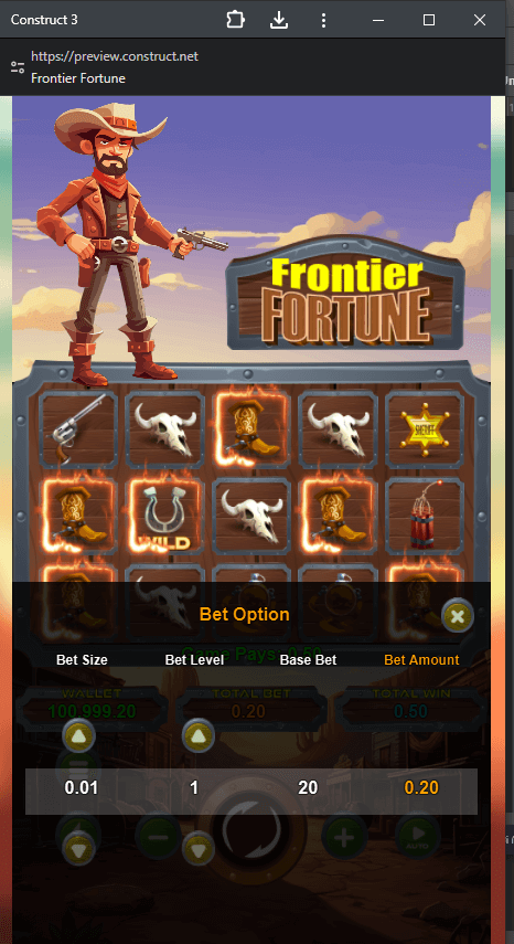 Frontier Fortune - HTML5 Game by FortuneBetSoft | CodeCanyon