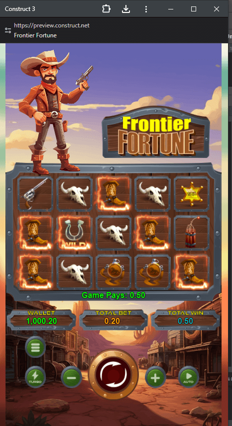Frontier Fortune - HTML5 Game by FortuneBetSoft | CodeCanyon
