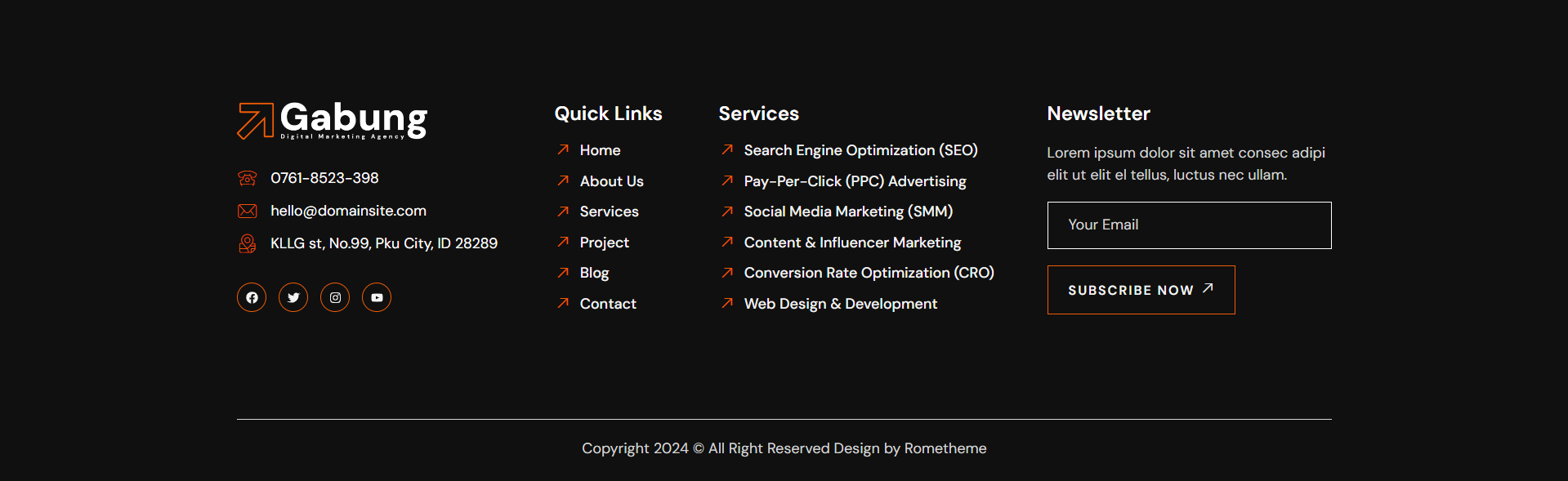 Gabung - Digital Marketing Agency Elementor Template Kit by Rometheme