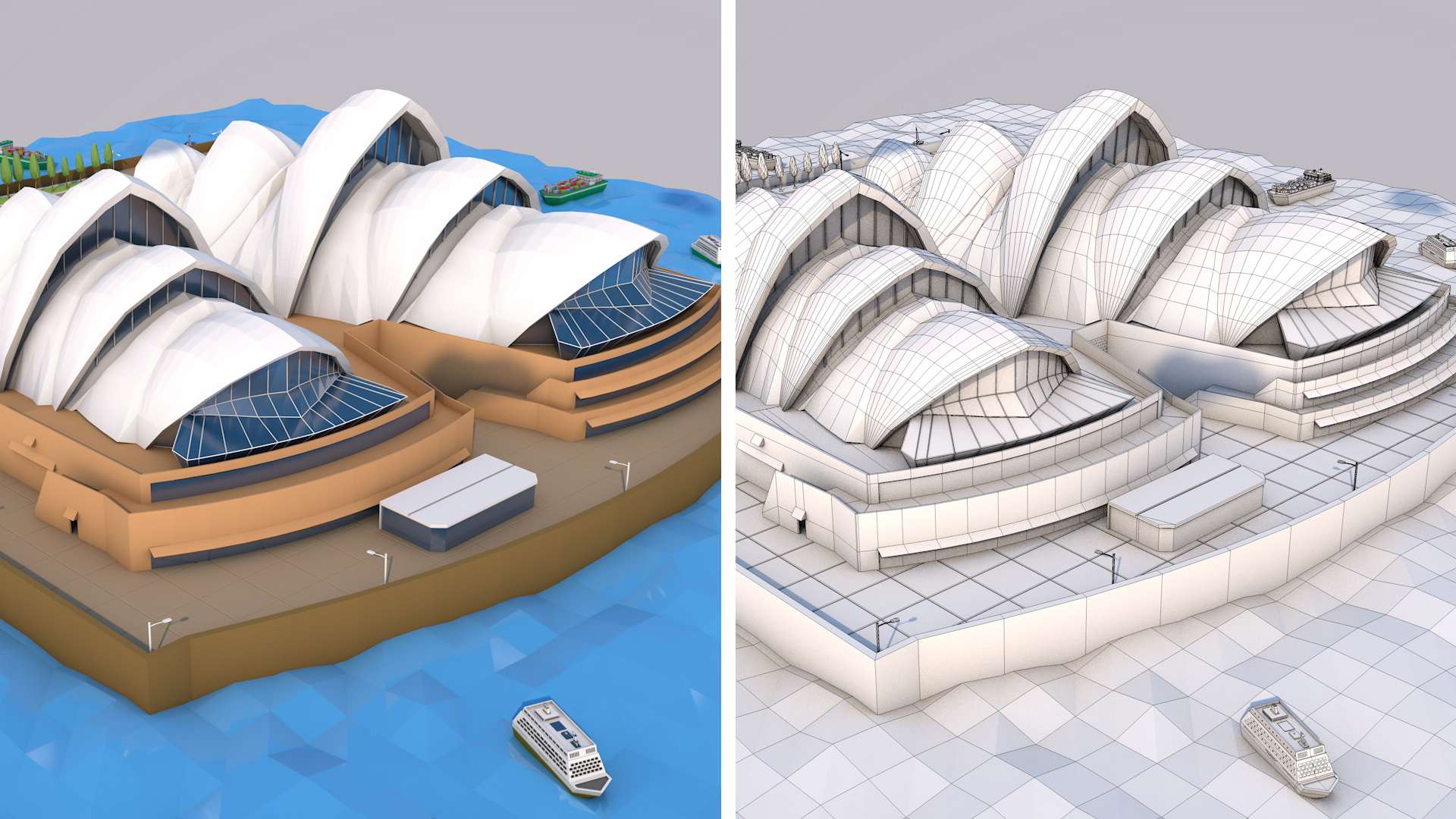 Poly World Landmarks Monument Mega Pack Collection by multimedia4d