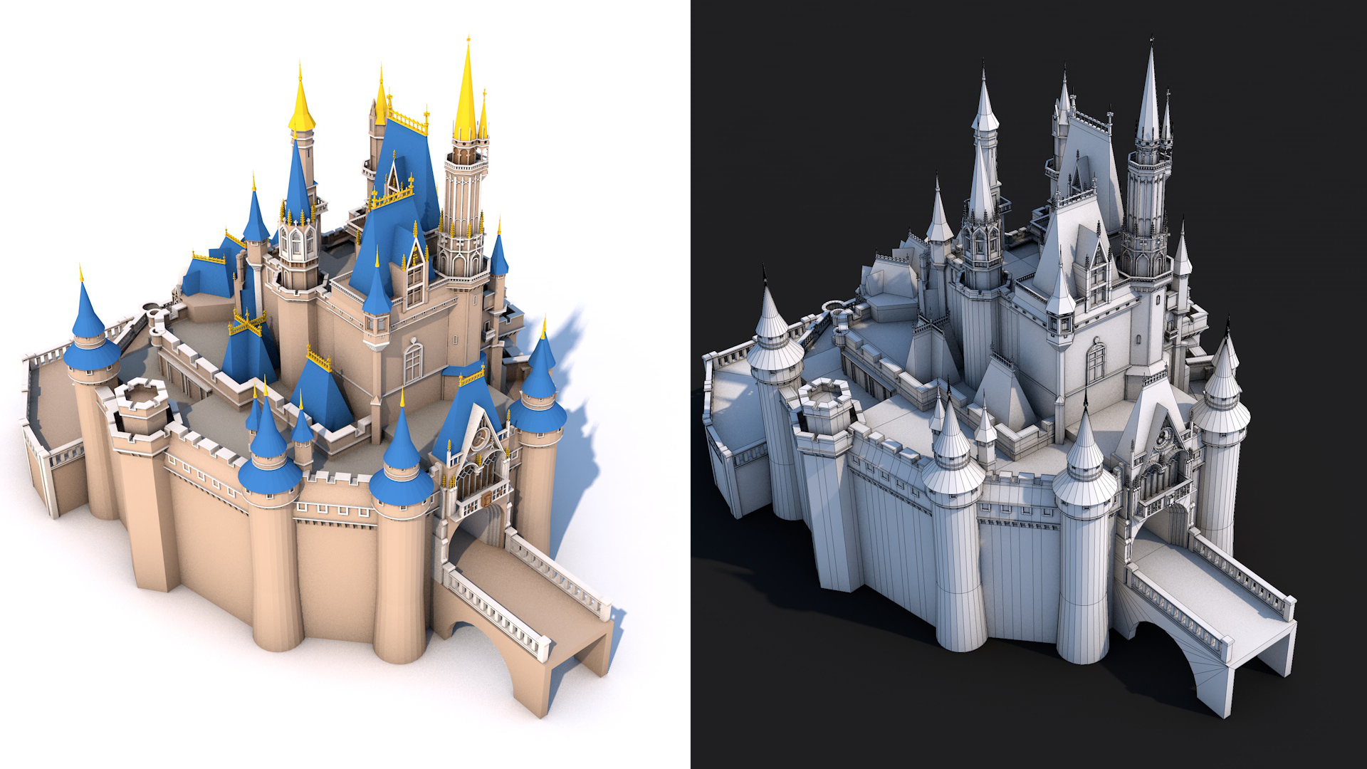 Poly World Landmarks Monument Mega Pack Collection by multimedia4d