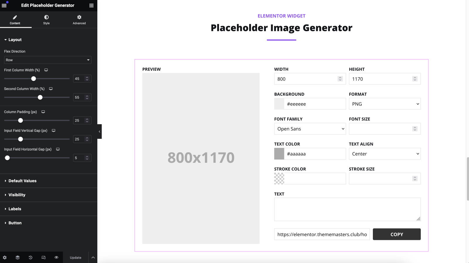 Holdy - Placeholder Image Generator & Widgets For Elementor by egemenerd