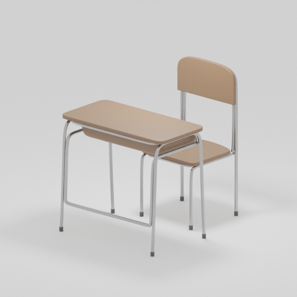 School Chair Set by mrfauzi | 3DOcean