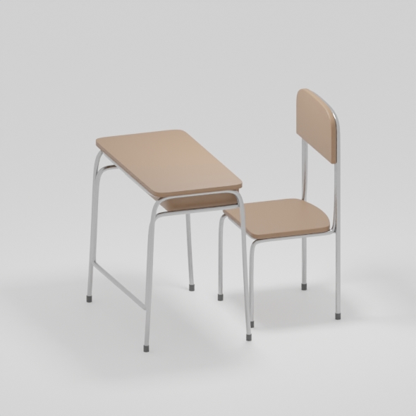 School Chair Set by mrfauzi | 3DOcean
