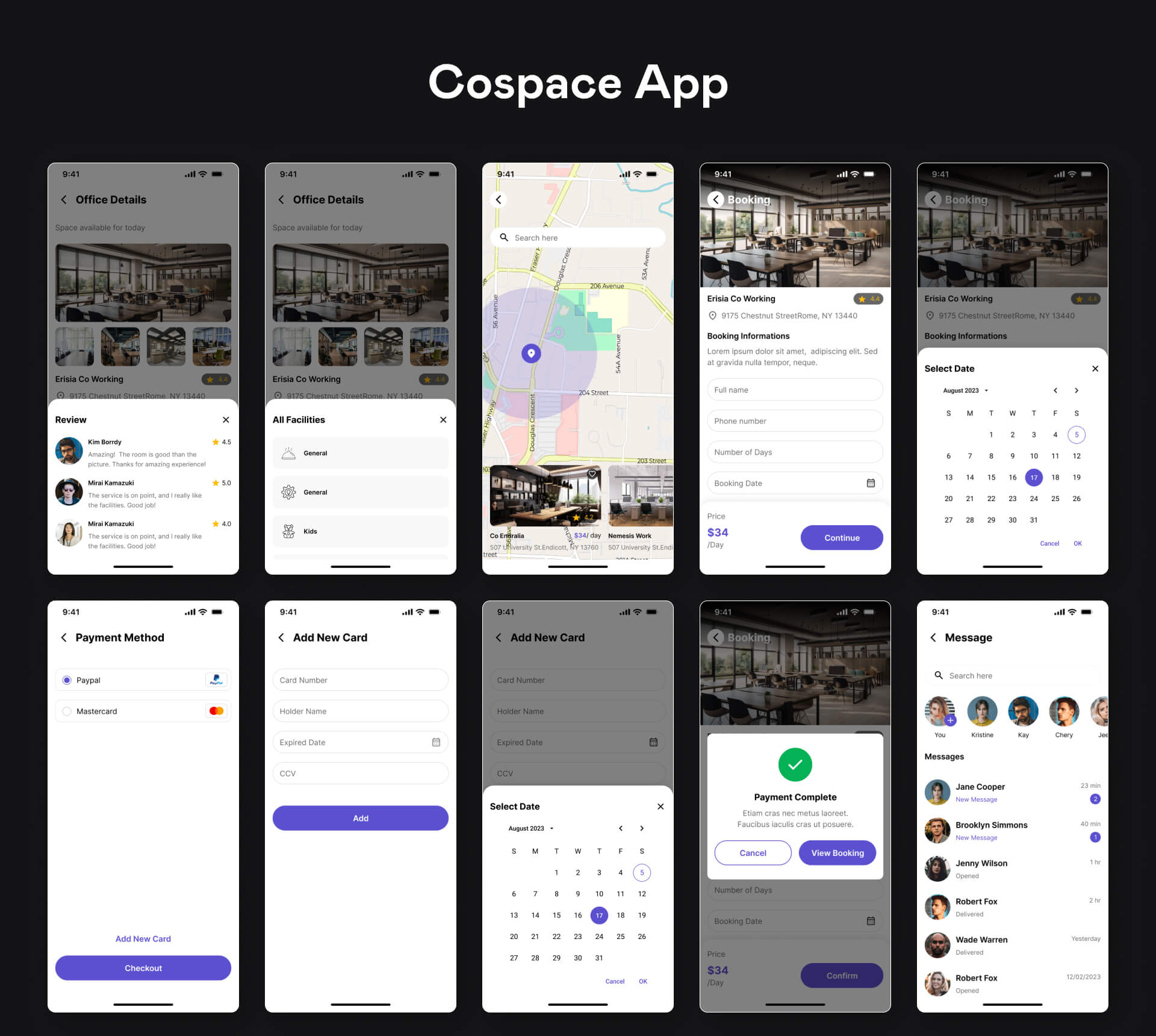 Spaces UI template | Coworking & Meeting Rooms App in Flutter | Book ...