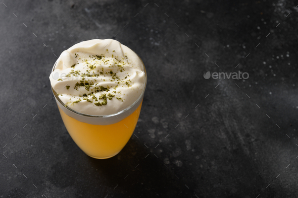 Cheese tea made with whipped cream cheese foam. Stock Photo by Svetlana ...