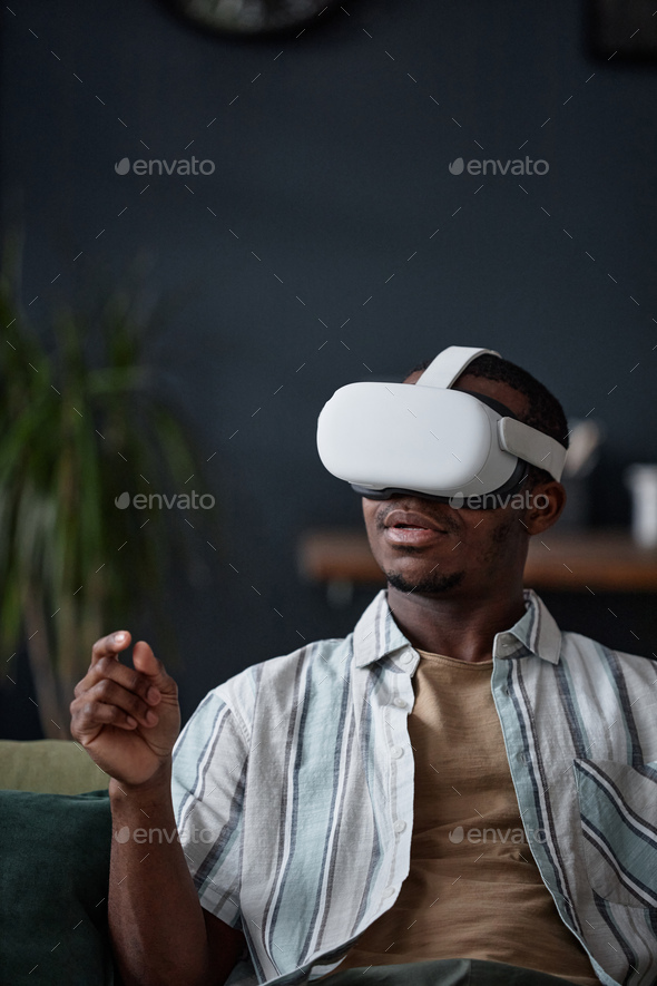 Young Black Man Using VR Technology Stock Photo by AnnaStills | PhotoDune