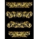 Golden floral embellishments, Vectors | GraphicRiver