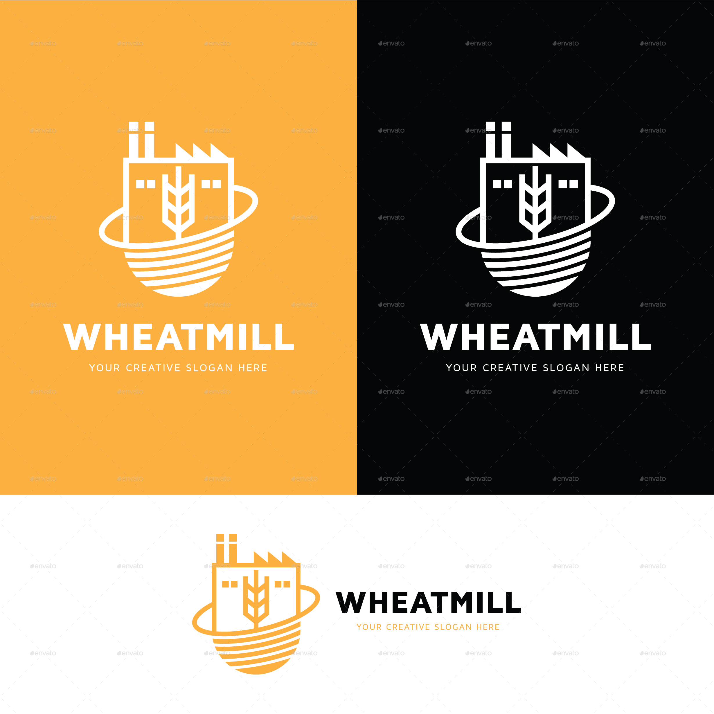 Wheat Mill Logo, Logo Templates | GraphicRiver