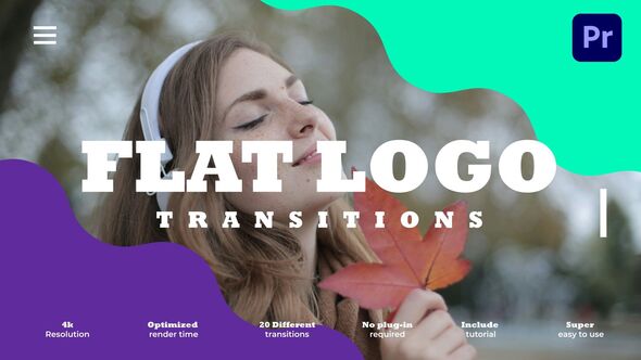 Flat Logo Transitions, Premiere Pro Templates | VideoHive