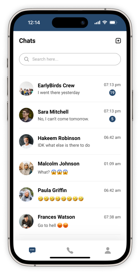 Chat & Group Chat App Template React Native | Whatsapp Clone React Native Template | ChatApp by ...