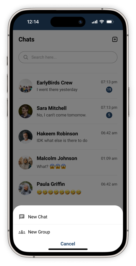 Chat & Group Chat App Template React Native | Whatsapp Clone React Native Template | ChatApp by ...