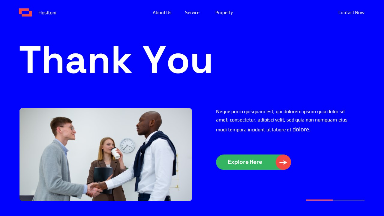 White Blue Red Technology Presentation Template, Presentation Templates