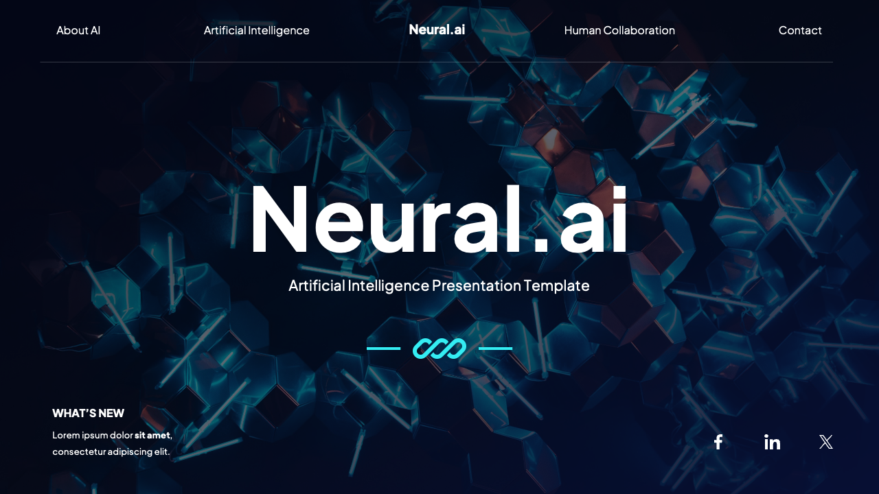Neural - Artificial Intelligence Keynote Tamplate, Presentation Templates