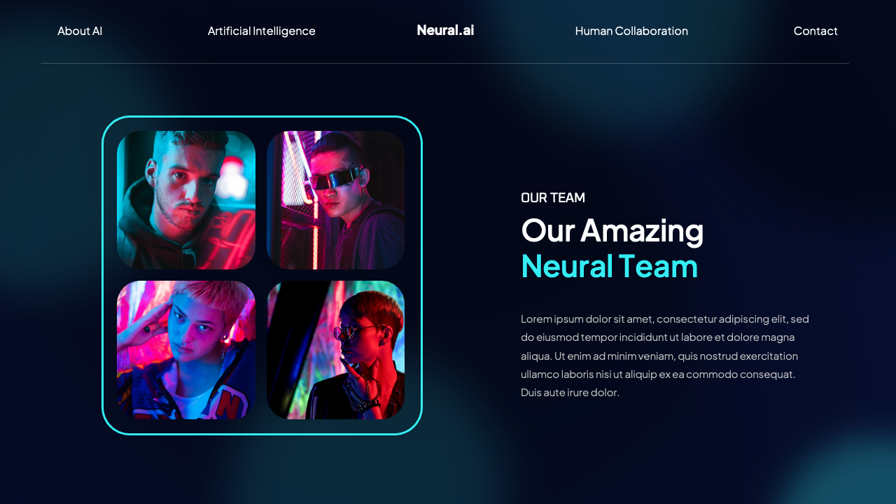 Neural - Artificial Intelligence Keynote Tamplate, Presentation Templates