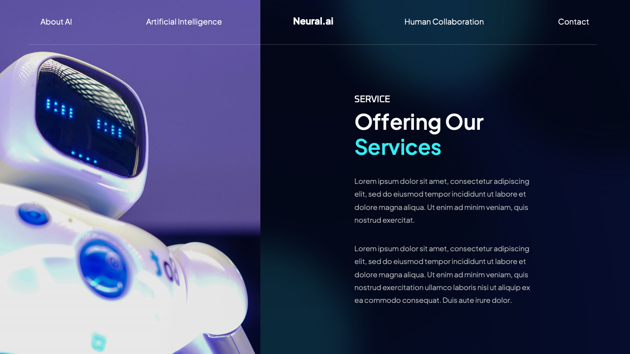 Neural - Artificial Intelligence Keynote Tamplate, Presentation Templates