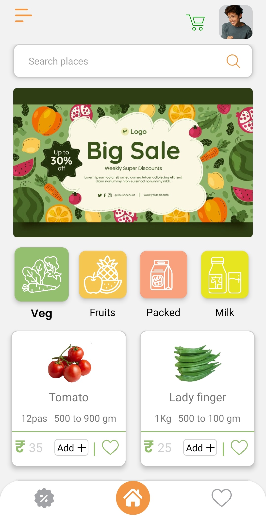 Grocery Cart Pro - React Native UI Kit Template by k29solutions | CodeCanyon