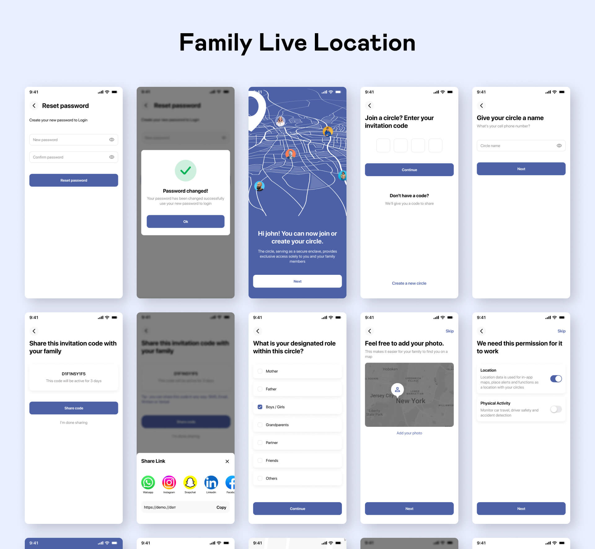 Findme UI template | Family Location Tracker App in Flutter ...