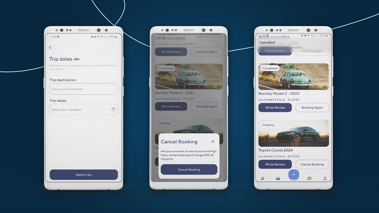 Wheelust: Flutter-Driven UI for Car Rental Apps by SublimeScripts | CodeCanyon