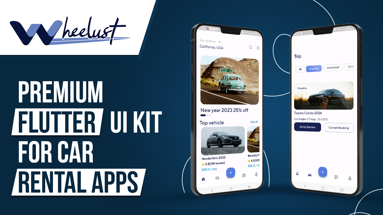 Wheelust: Flutter-Driven UI for Car Rental Apps by SublimeScripts | CodeCanyon