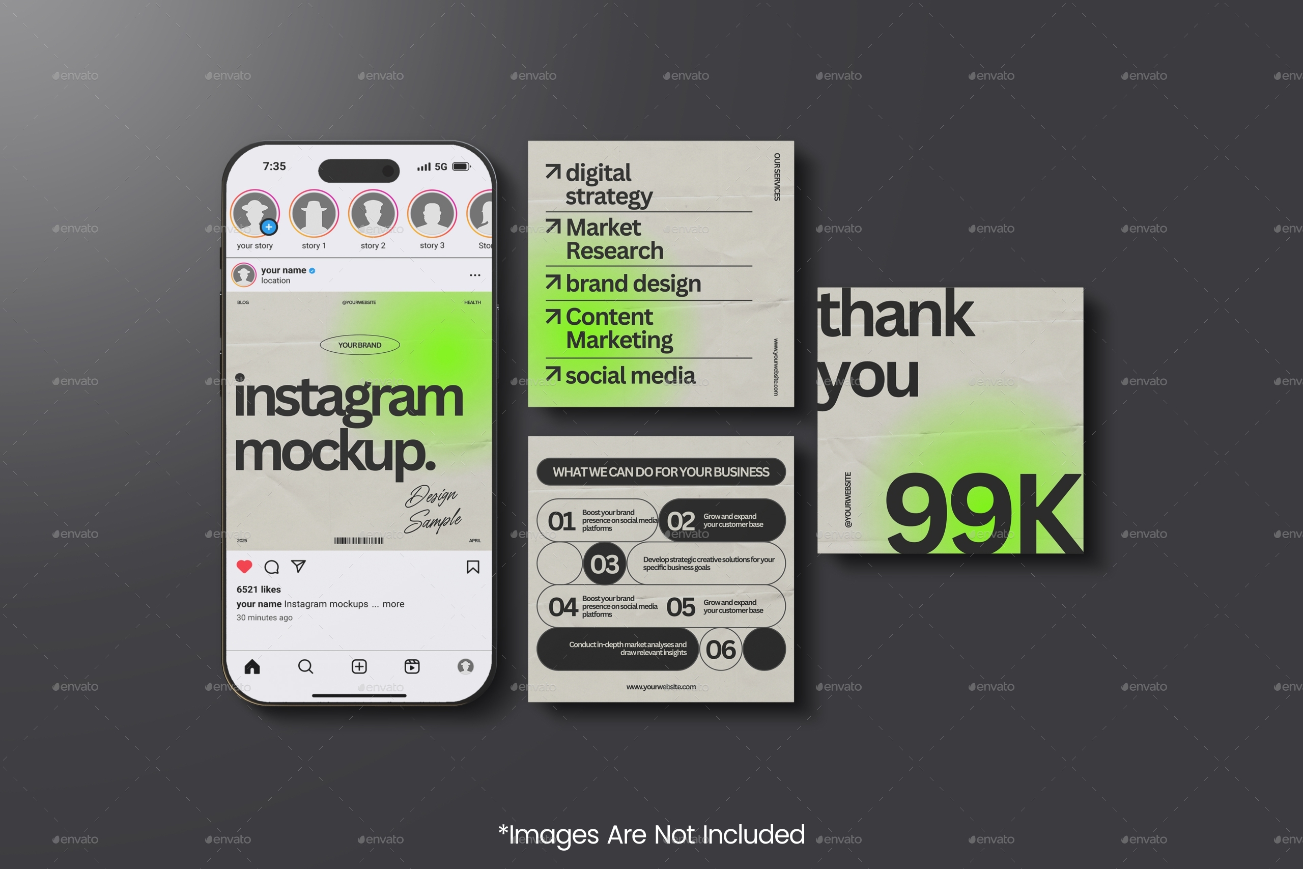 Instagram Carousel Mockup Pack, Graphics | GraphicRiver