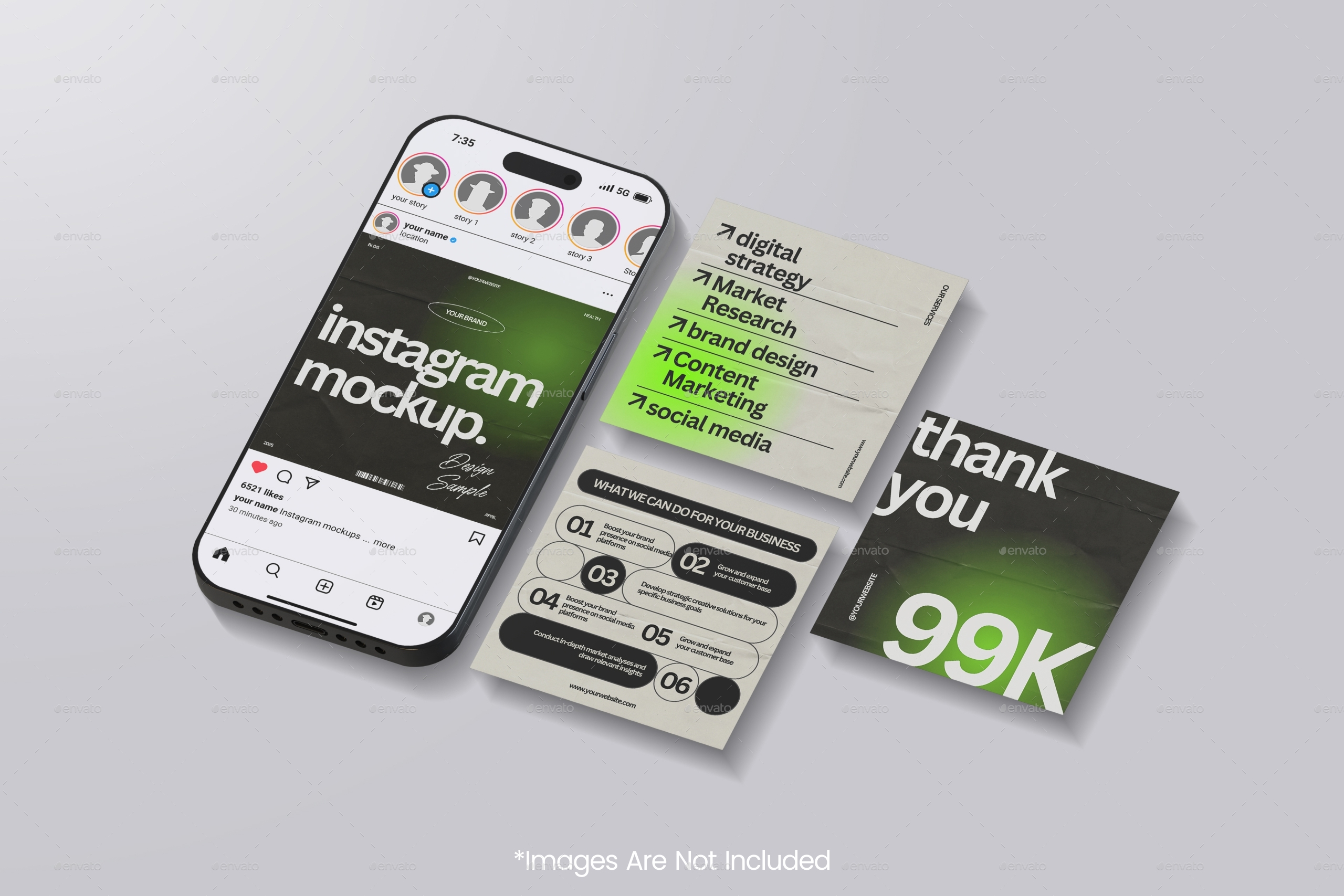 Instagram Carousel Mockup Pack, Graphics | GraphicRiver