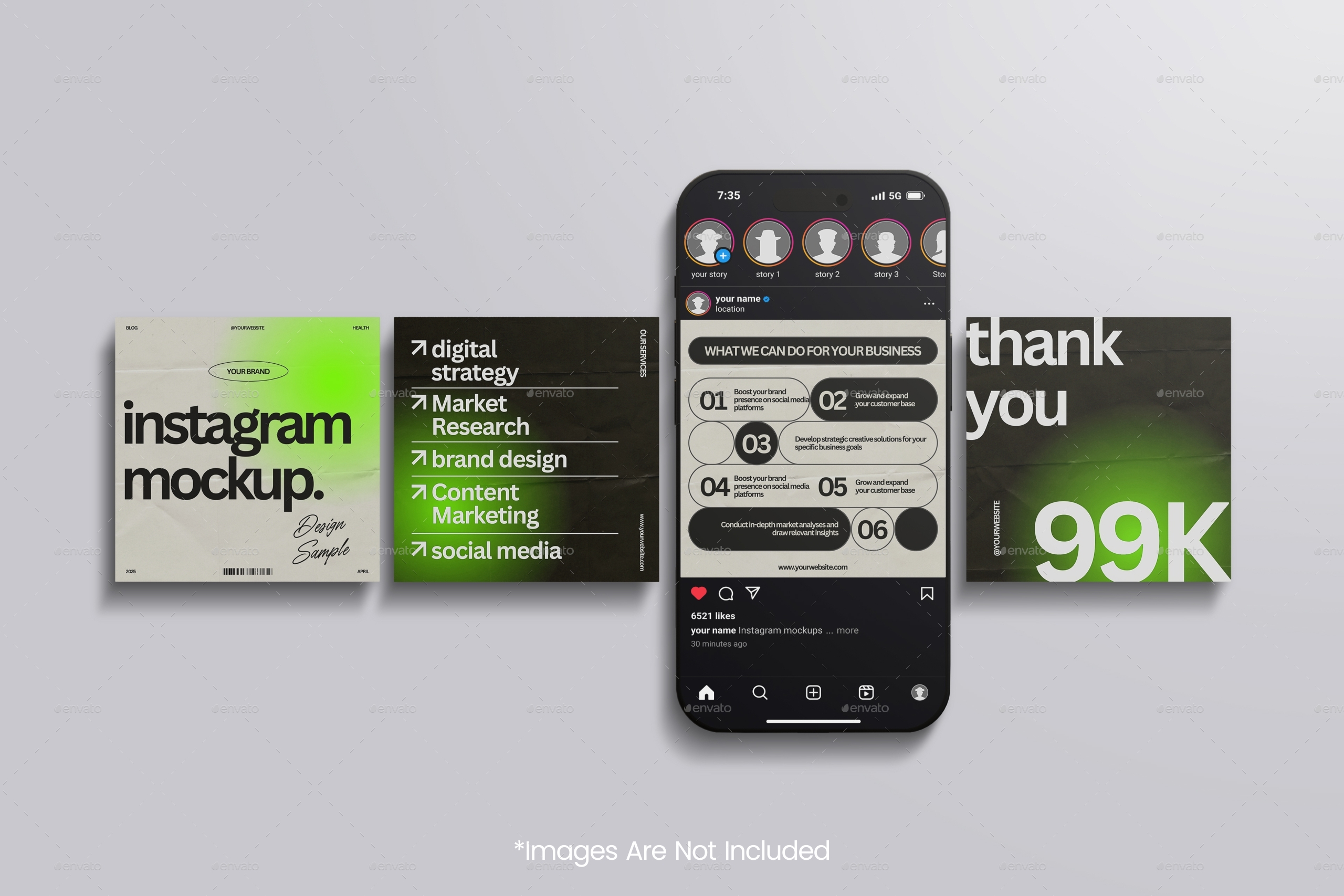 Instagram Carousel Mockup Pack, Graphics | GraphicRiver