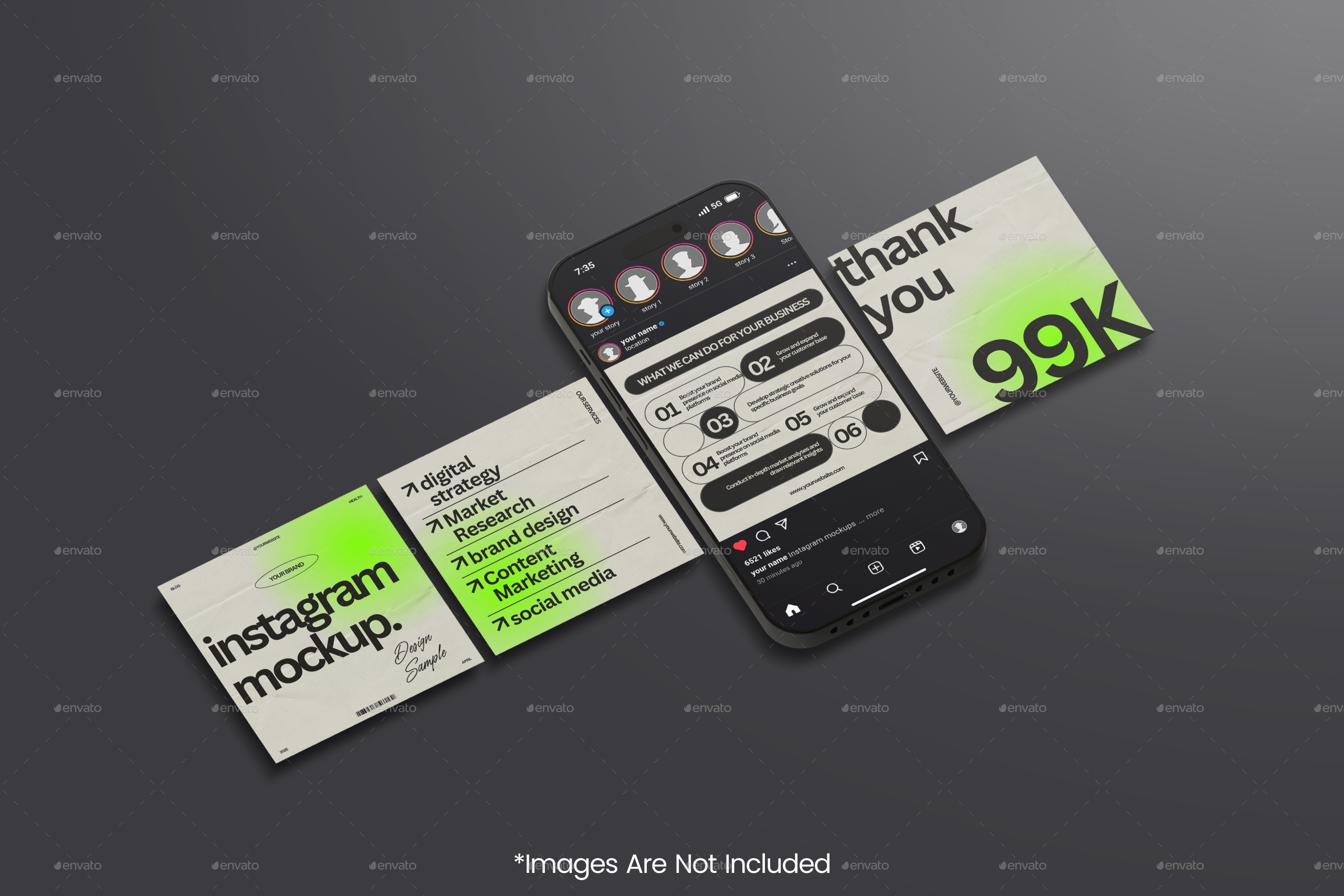 Instagram Carousel Mockup Pack, Graphics | GraphicRiver