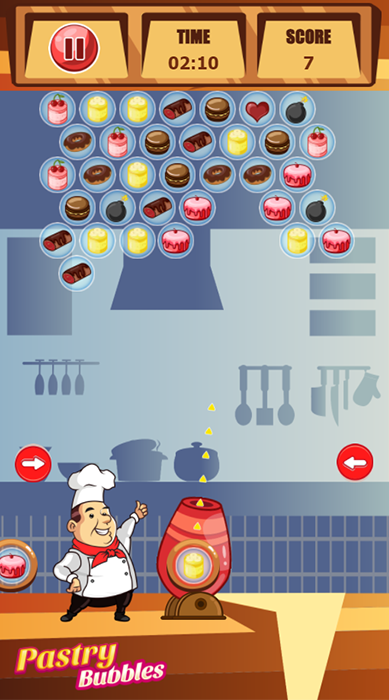 Pastry Chef Bubble Shooter by Sparximer | CodeCanyon