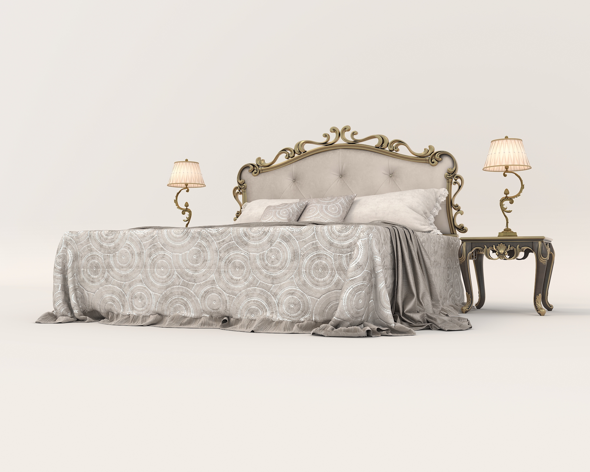 Classic European style Bed set 58 by nhattuankts | 3DOcean