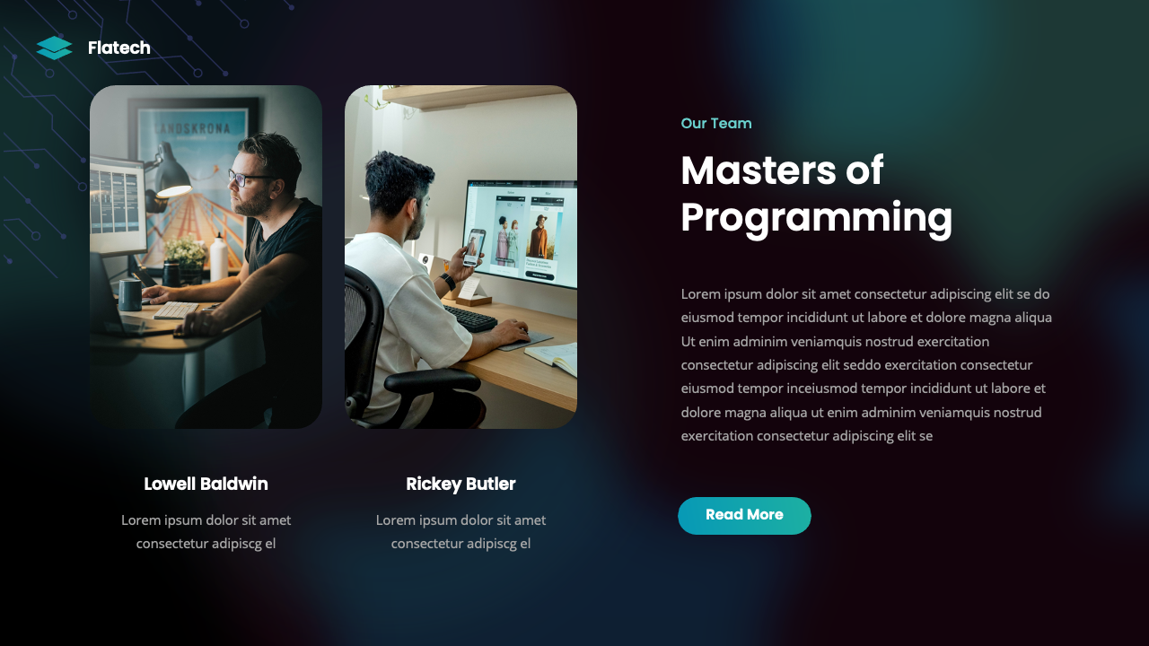 Flatech - IT & Technology PowerPoint Template, Presentation Templates