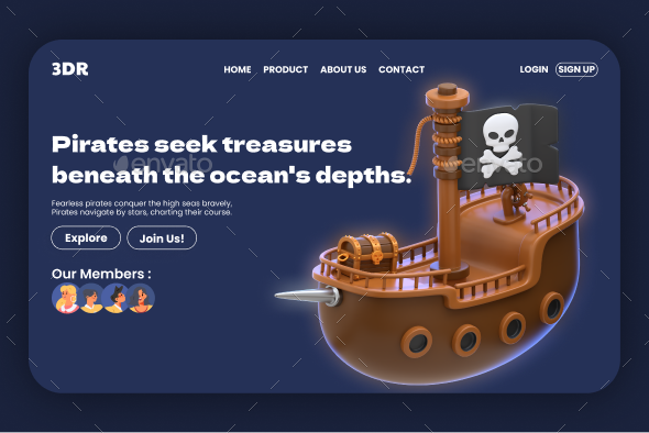 3D Pirates, Graphics | GraphicRiver