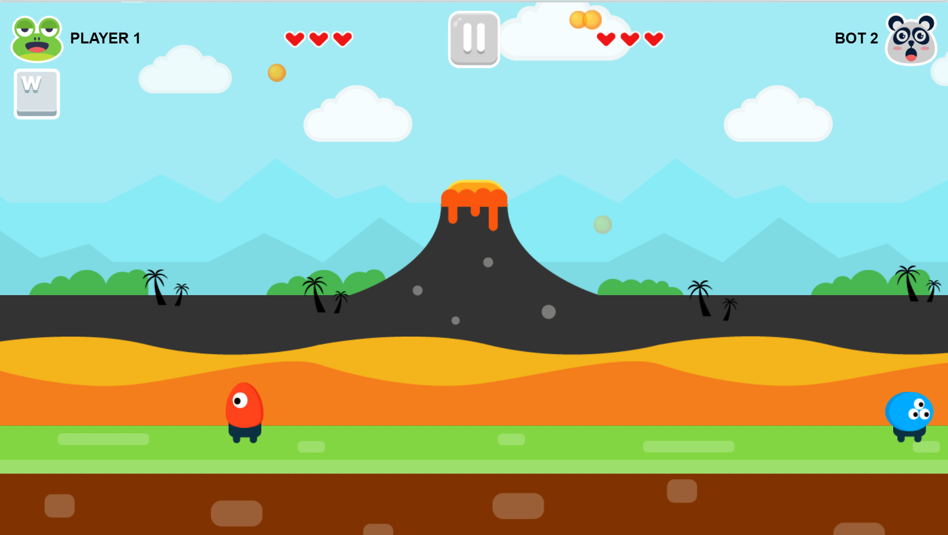 Volcano 1 4 Player Mode Construct 3 C3p By Thisismerson Codecanyon