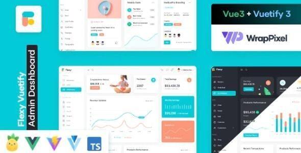 Flexy Vuetify Vue3 Dashboard by wrappixel | ThemeForest