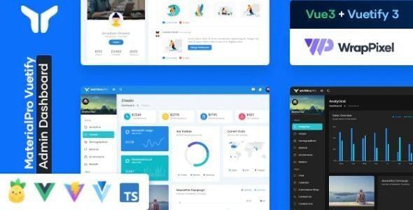 MaterialPro VueJs Admin Template by wrappixel | ThemeForest