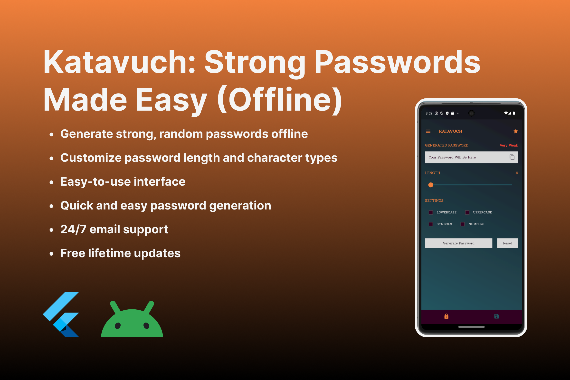 Katavuch: Strong Passwords Made Easy (Offline) by AthiradiArun | CodeCanyon