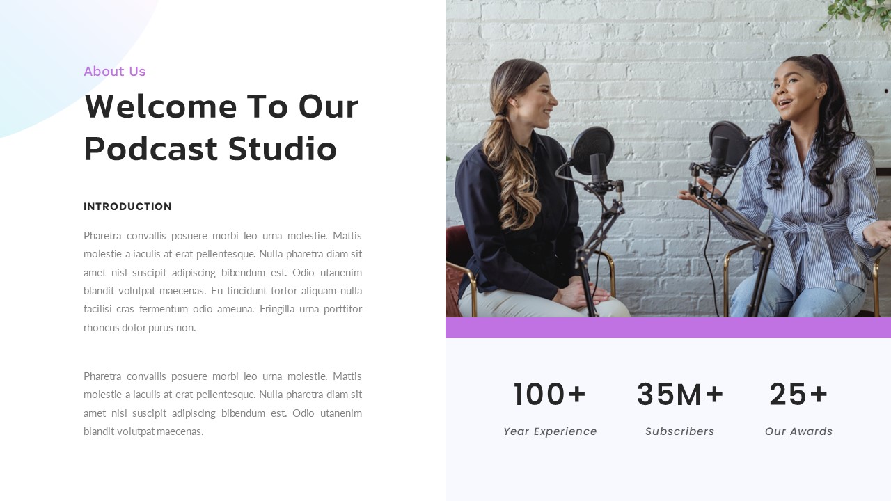 Podlive – Podcast Keynote Presentation Template, Presentation Templates