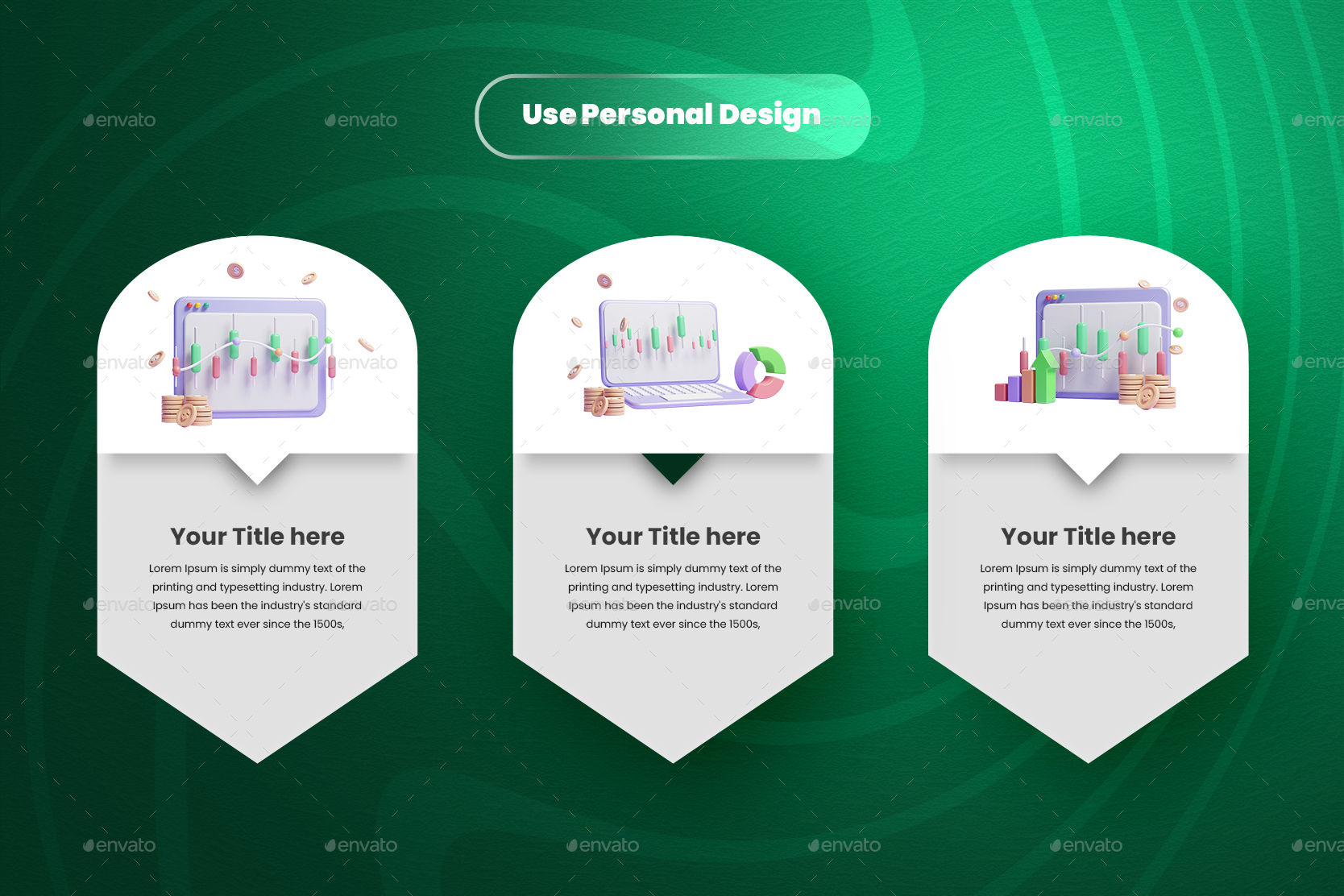 Online Trading 3d Illustration Icon Pack, Graphics | GraphicRiver