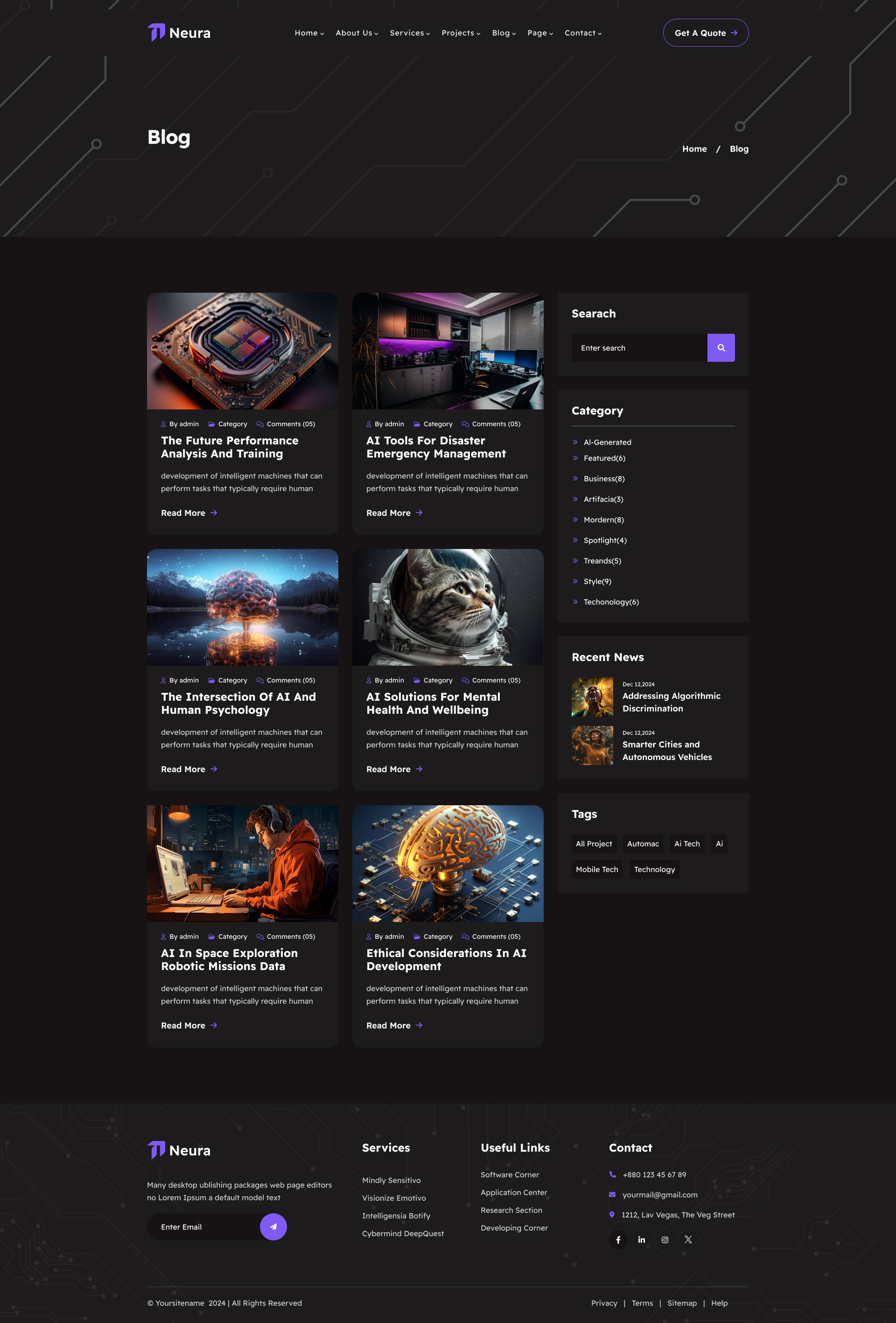 Neura - AI SaaS Website Figma Template by bplugins | ThemeForest
