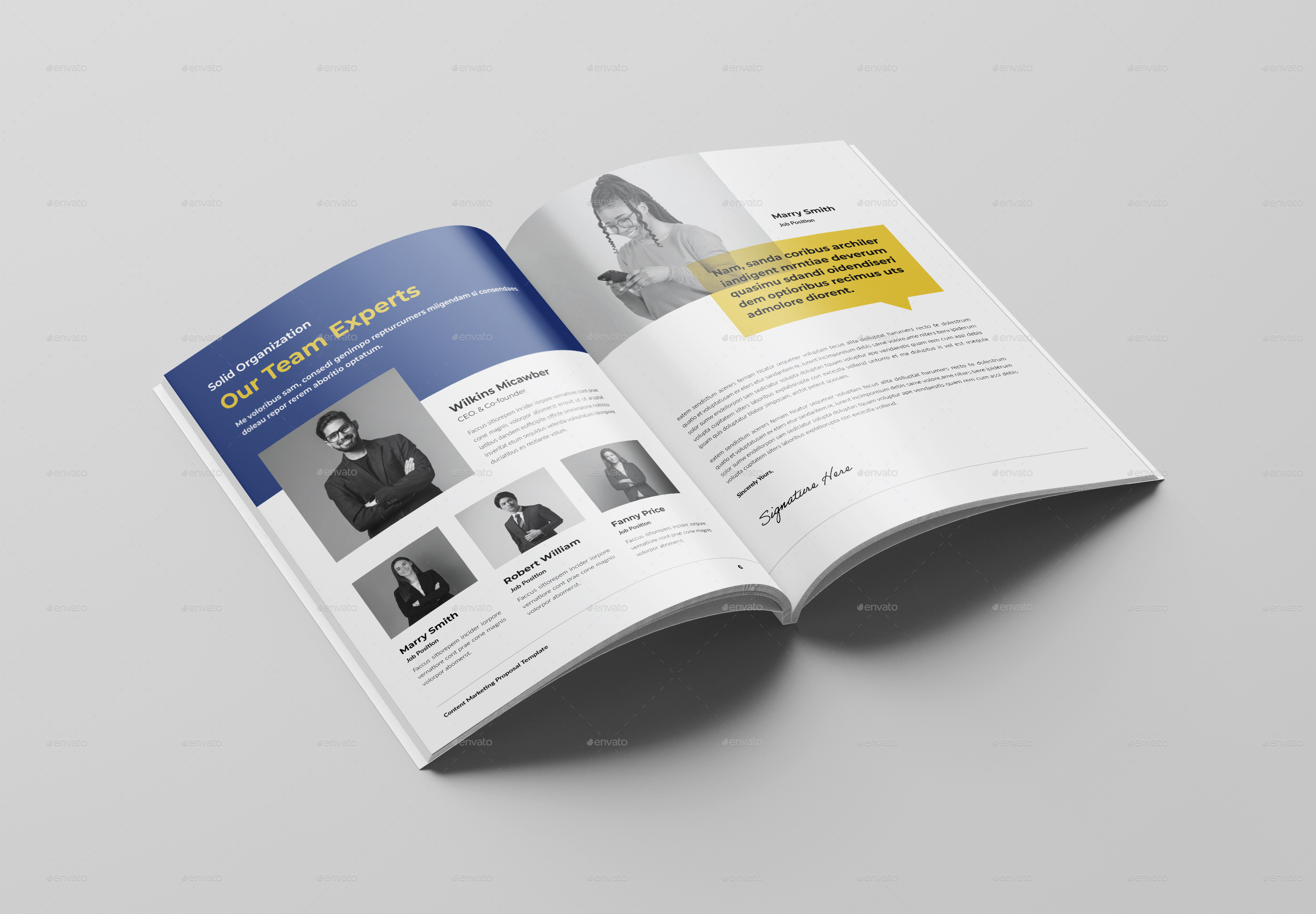 Content Marketing Proposal Template, Print Templates | GraphicRiver