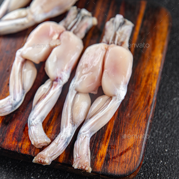 frog leg food raw meat fresh cooking meal food snack on the table copy ...