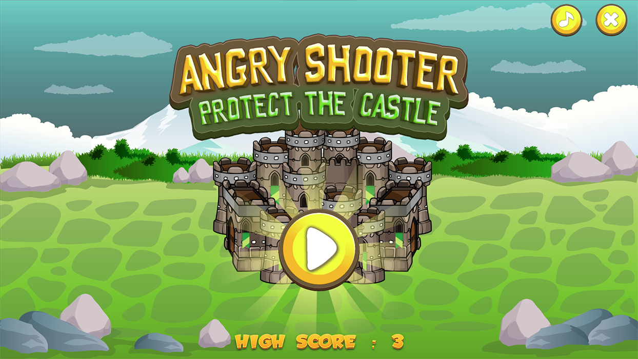 Angry Shooter Protect the Castle Game (Construct 3 | C3P | HTML5 ...