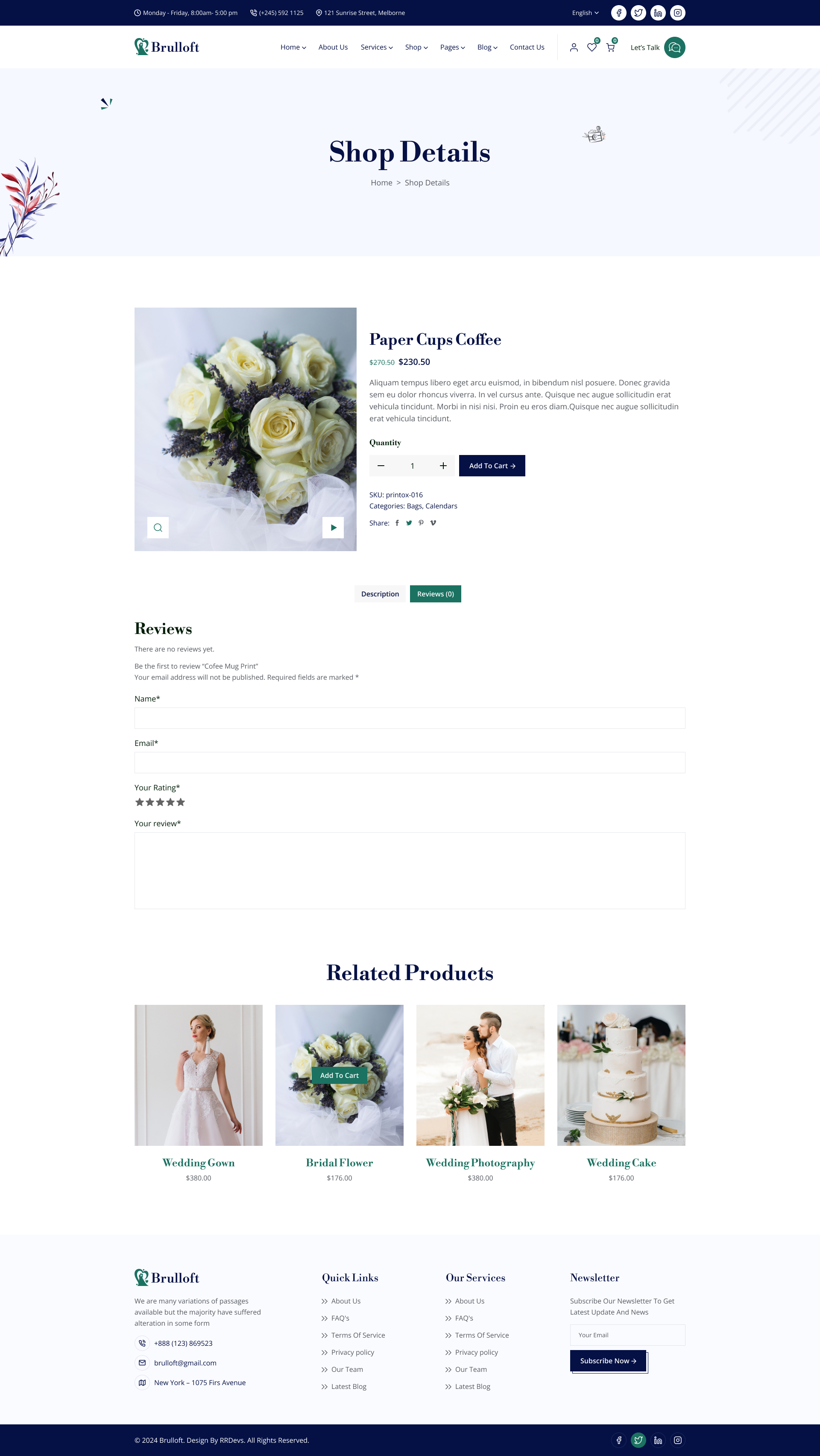 Brulloft – Wedding planner Figma Template by RRdevs | ThemeForest