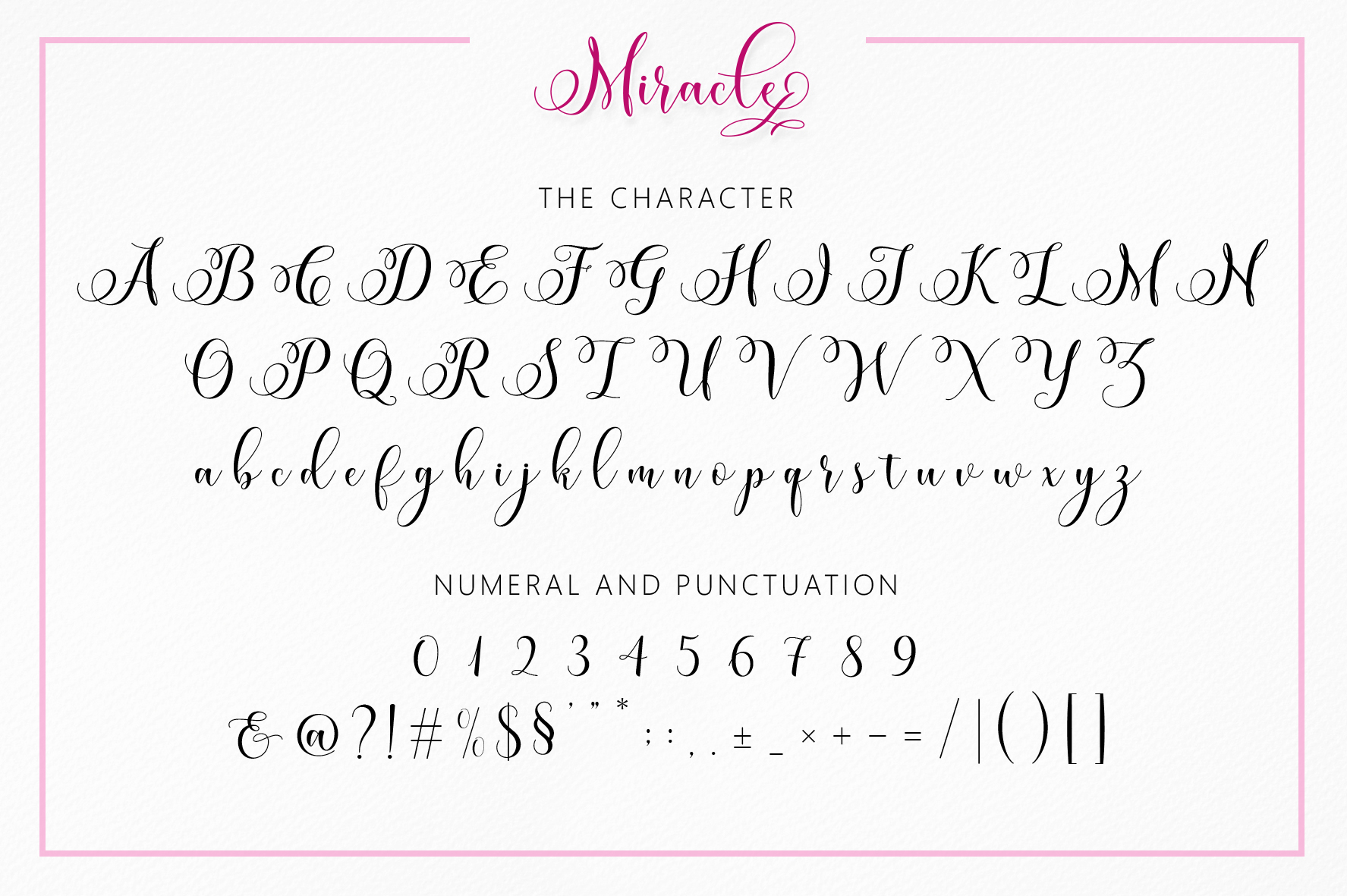 Miracle Script, Fonts | GraphicRiver