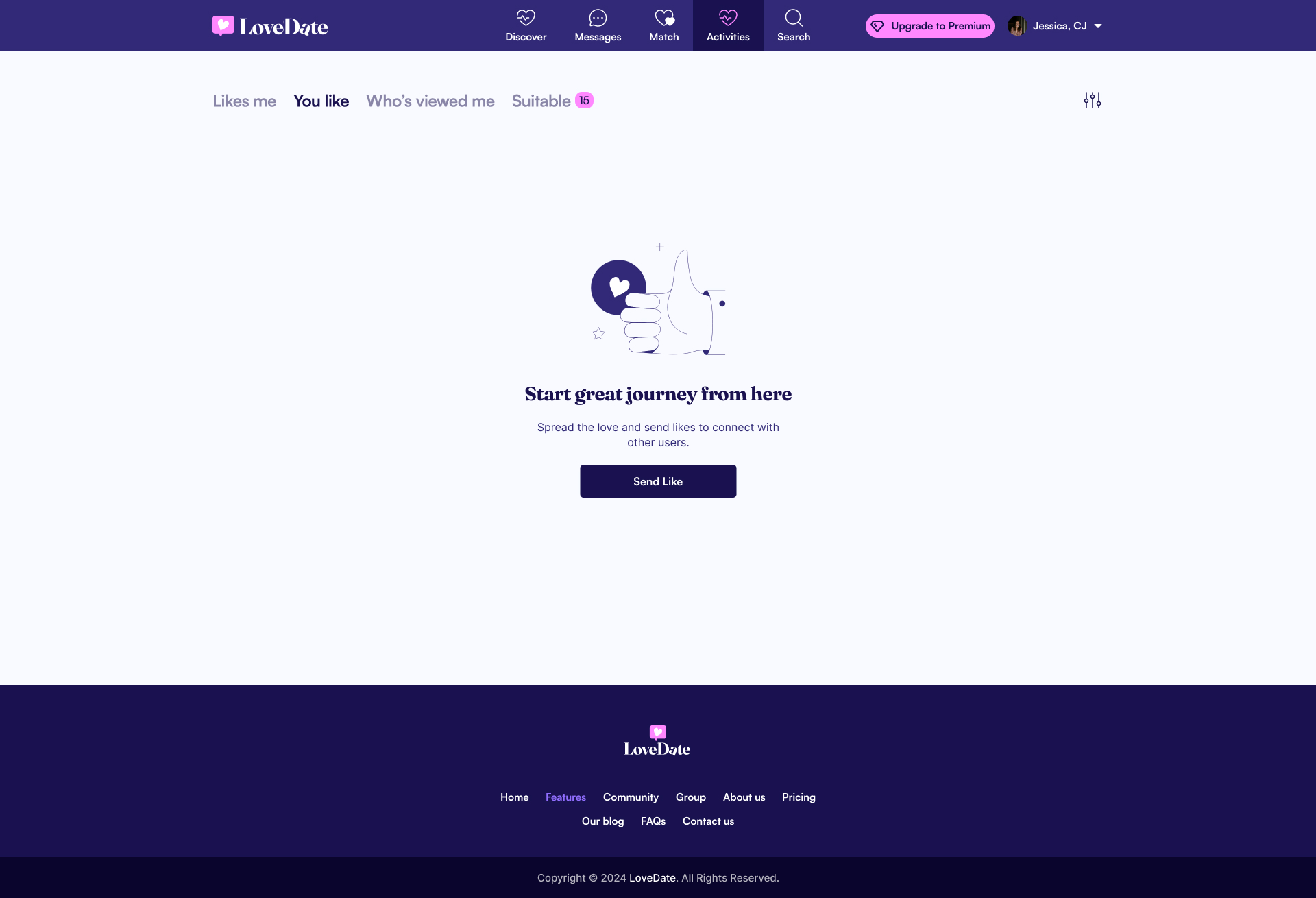 LoveDate - Social Dating Network Figma Template by jwsthemes | ThemeForest